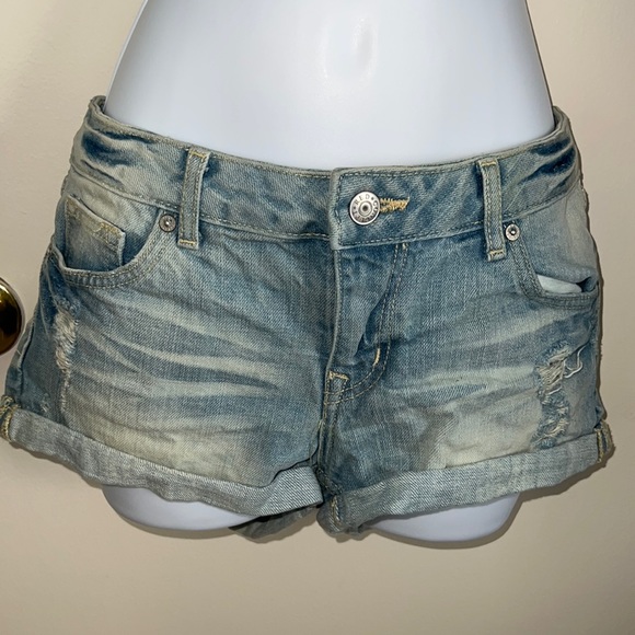 Divided | Shorts | Hm Divided Red Concept Denim Shorts | Poshmark